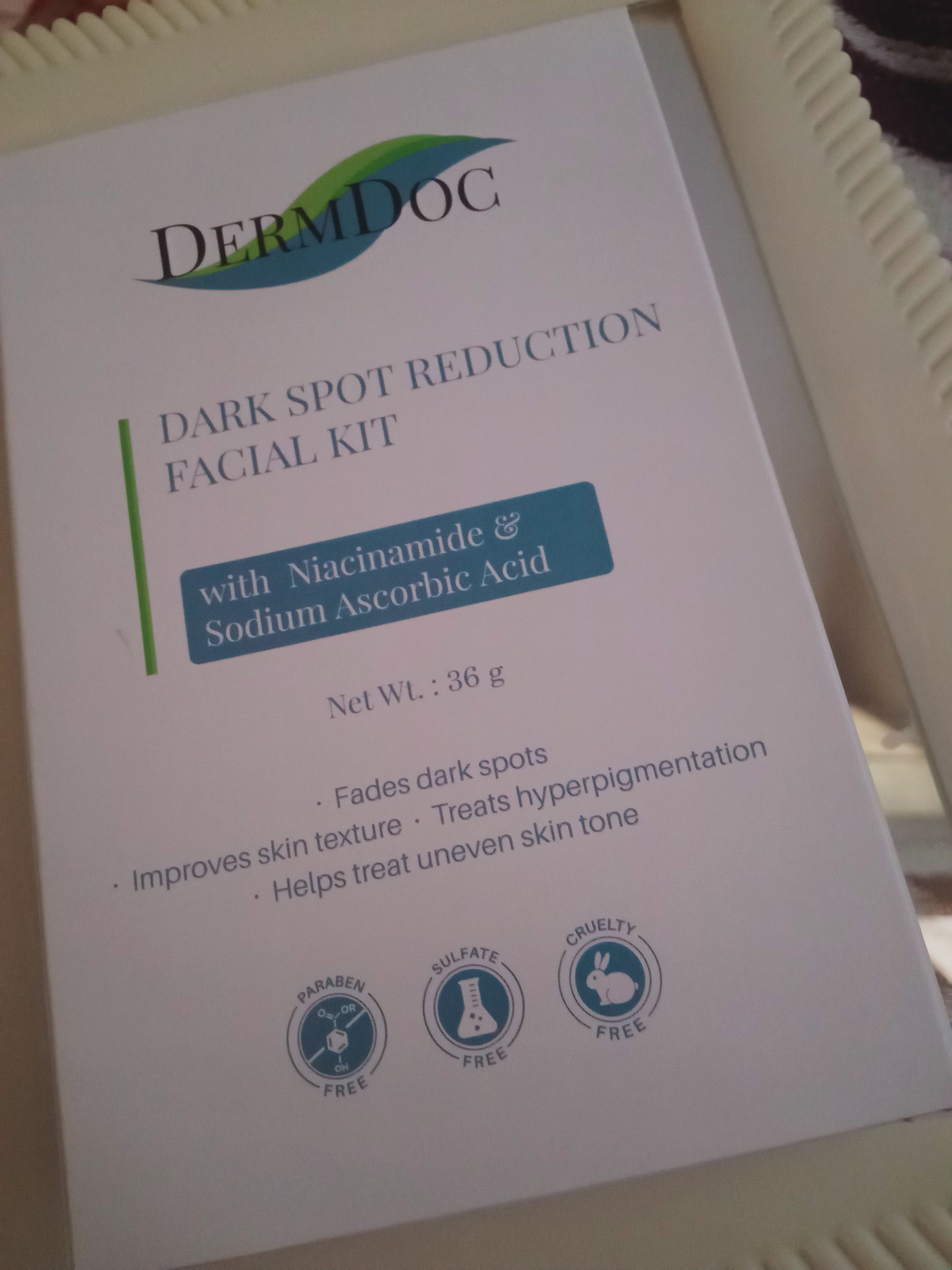 Buy DermDoc Dark Spot Reduction Facial Kit with Niacinamide & Sodium ...