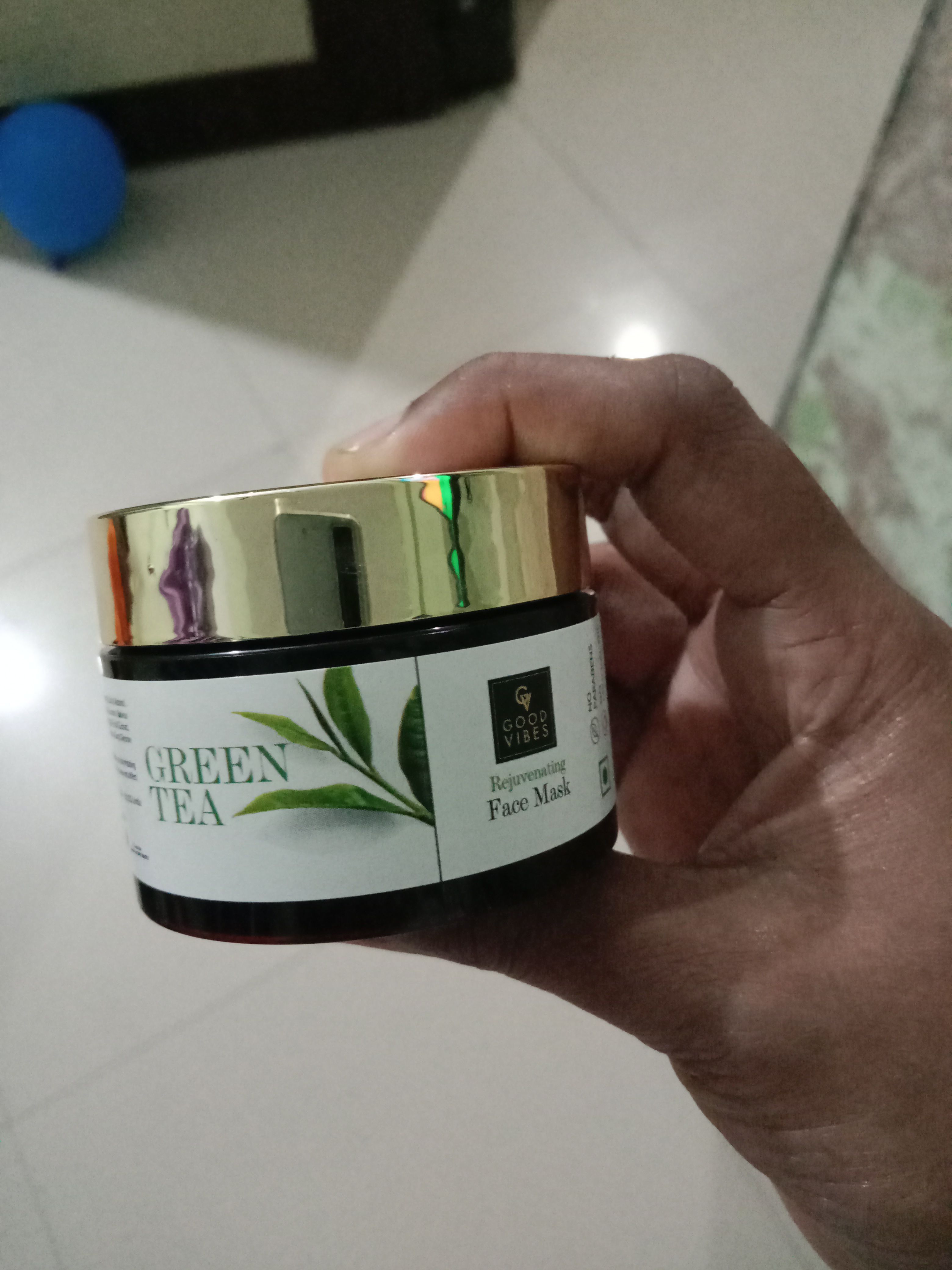 Buy Good Vibes Rejuvenating Face Mask - Green Tea (50 g) Online | Purplle