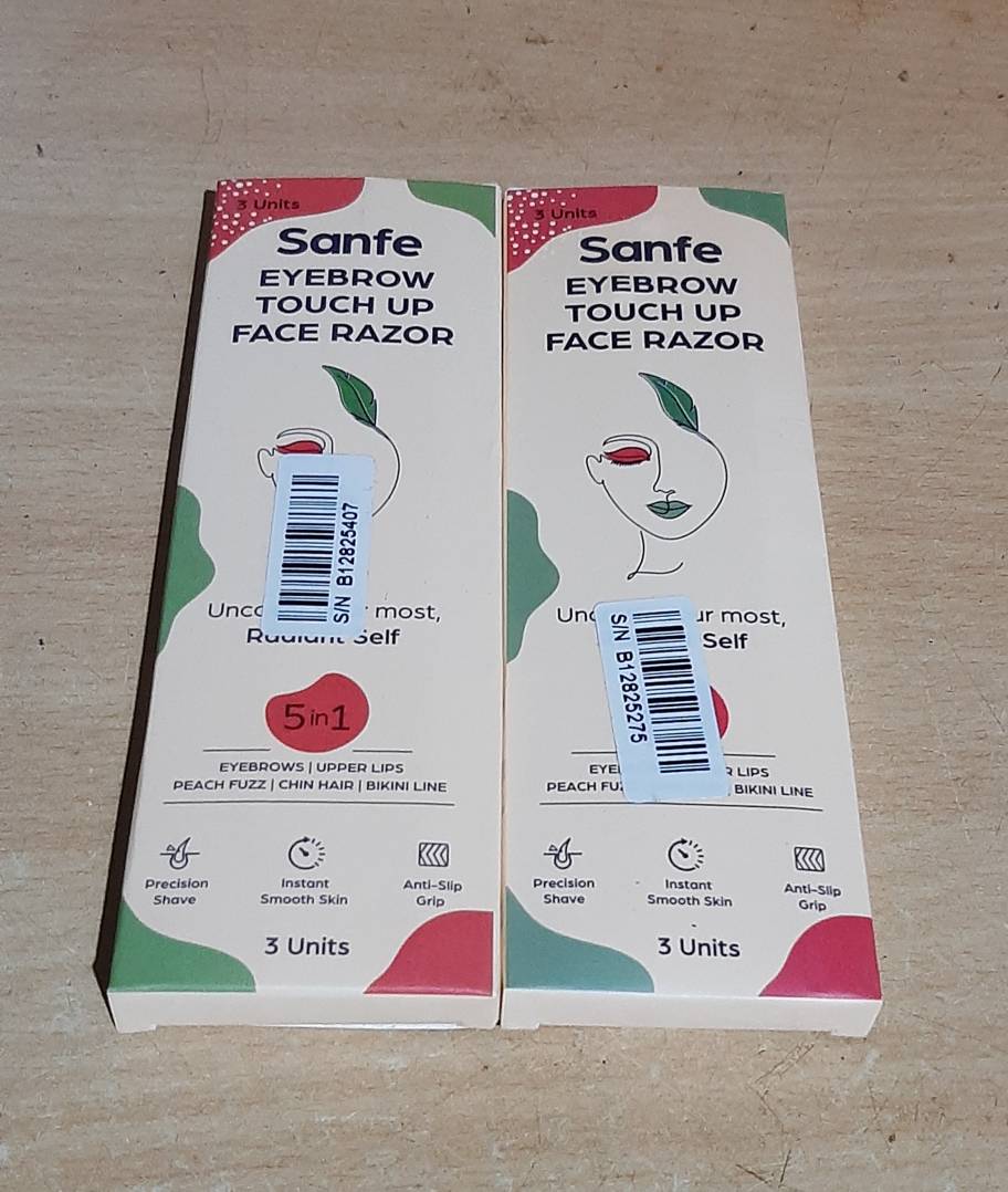 Sanfe Eyebrow touch up Face Razor Pack of 3