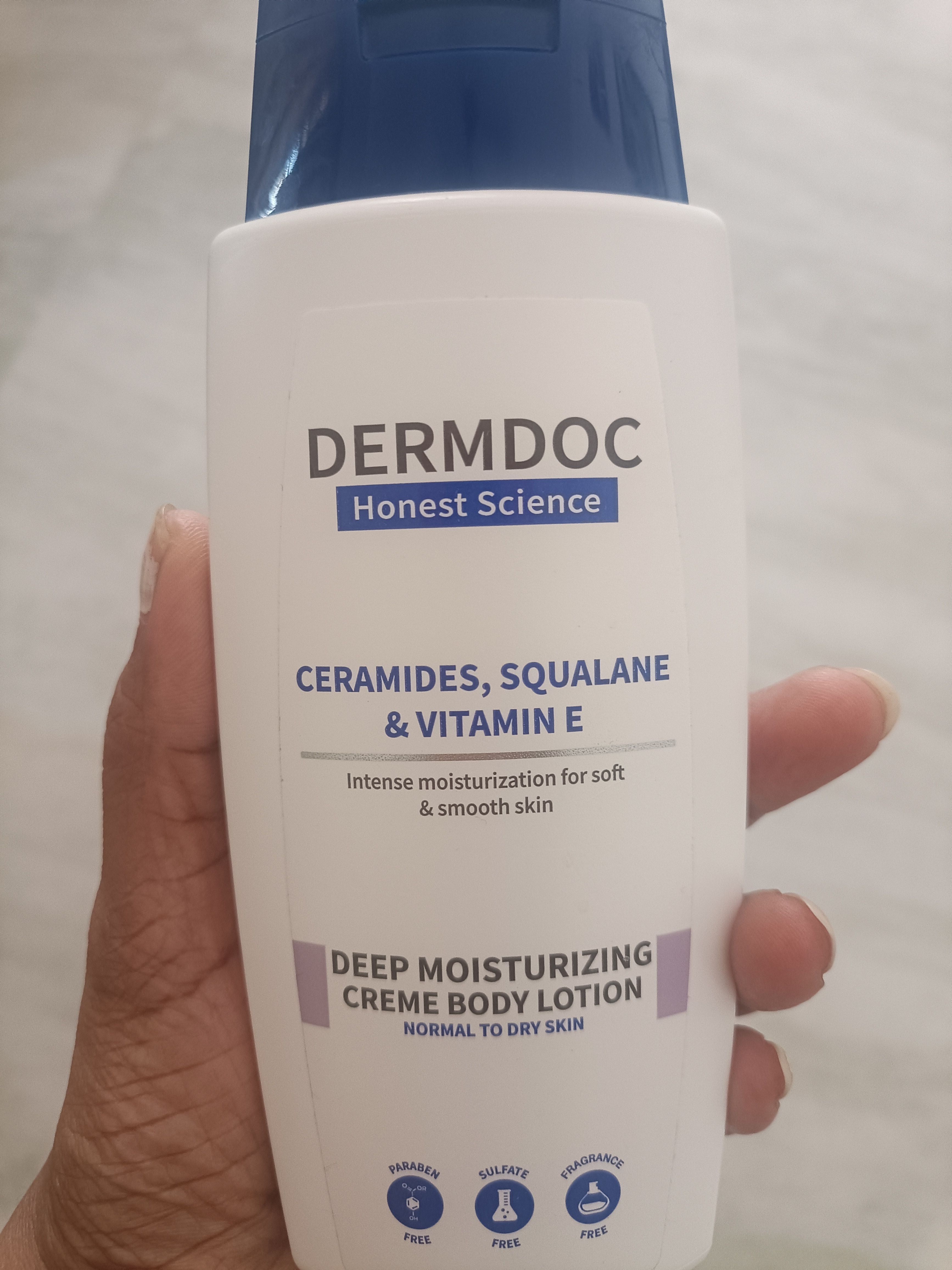 Dermdoc Ceramides, Squalene & Vitamin E Deep Moisturizing Creme Body ...