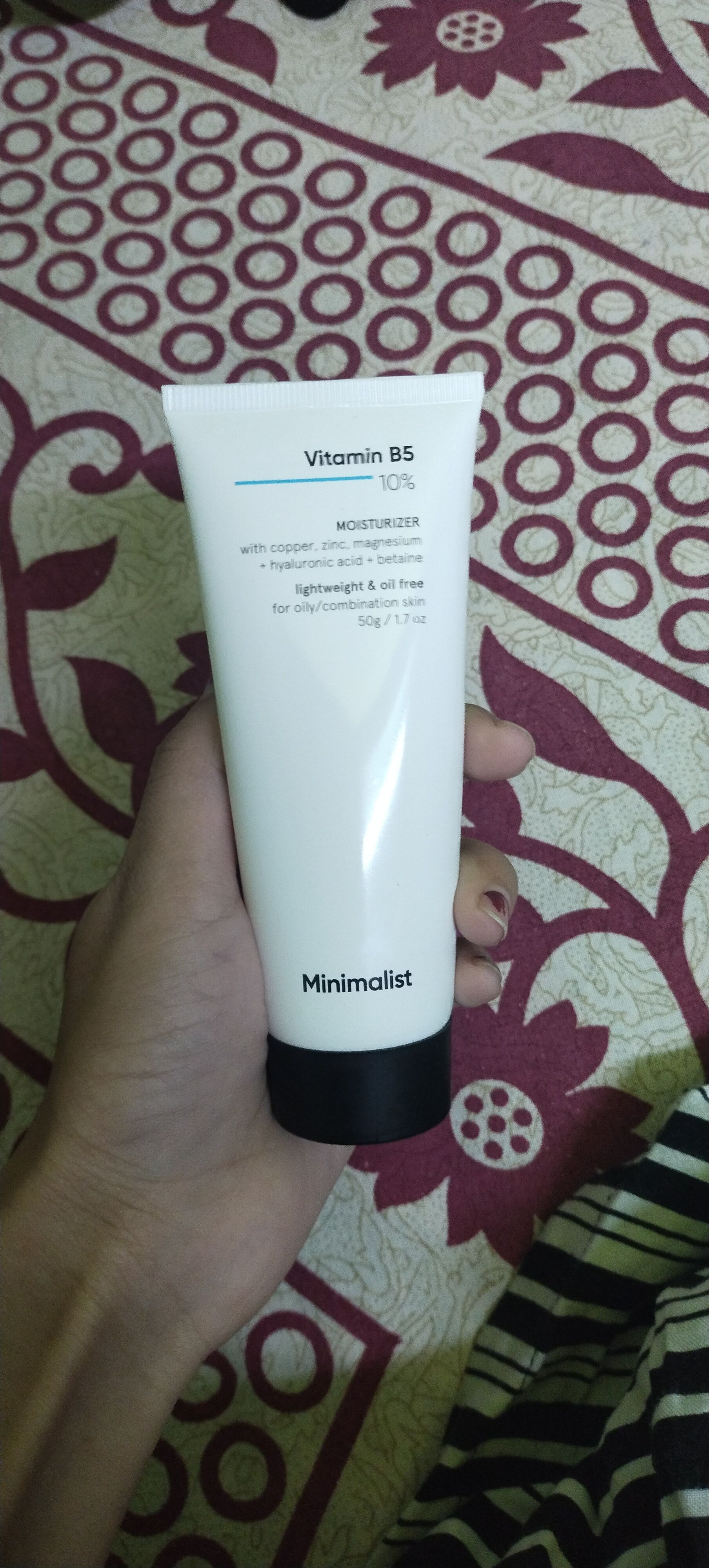 Minimalist 10% Vitamin B5 Oil Free Moisturizer with Zinc, Copper ...