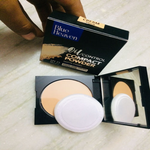Blue Heaven Oil control Compact Powder, Cream 201