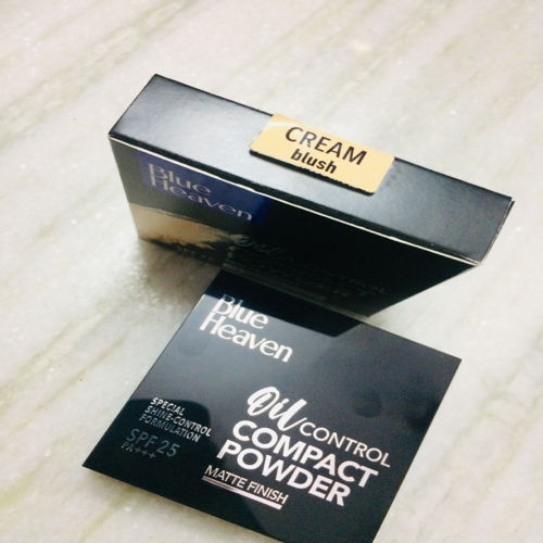 Blue Heaven Oil control Compact Powder, Cream 201