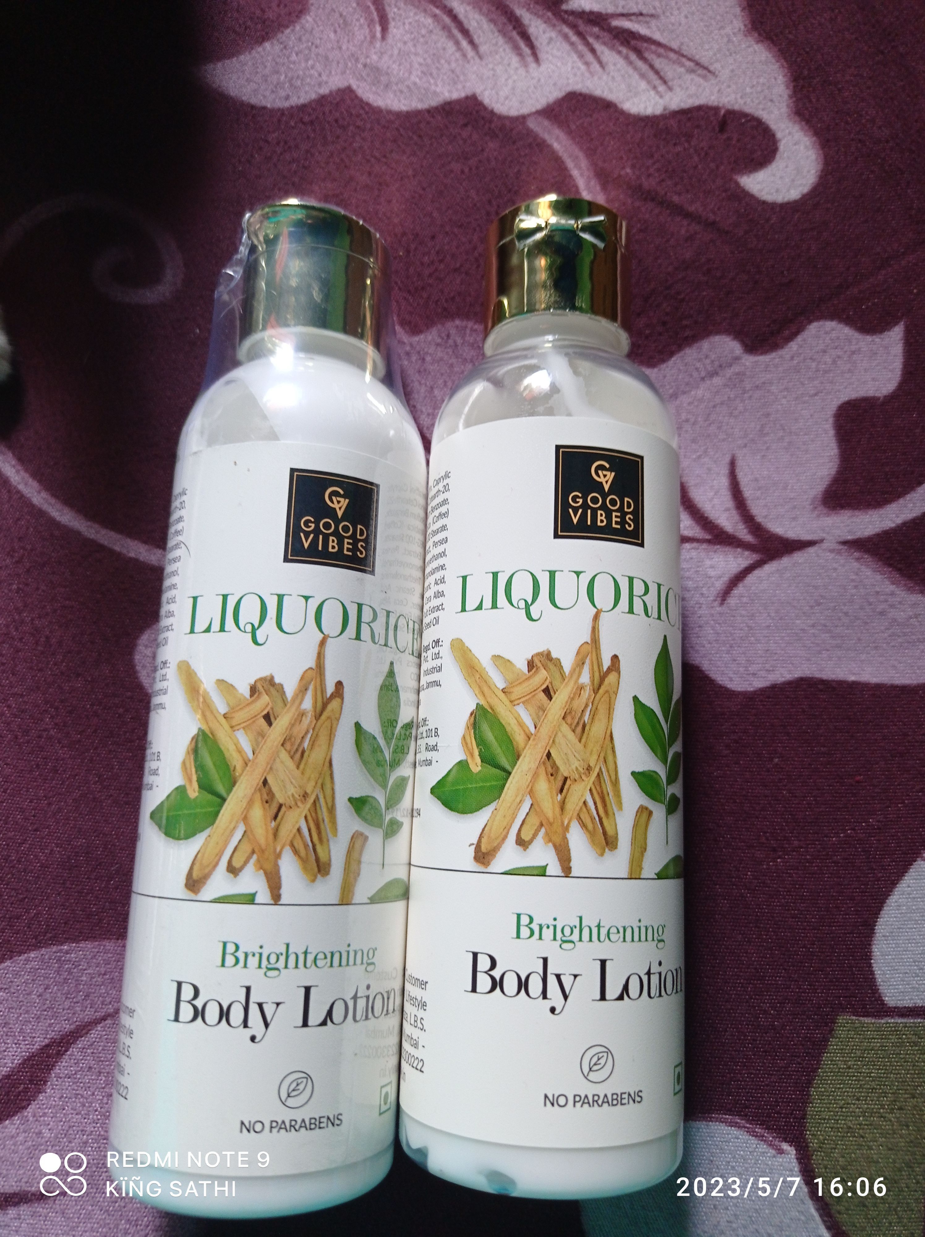 Buy Good Vibes Brightening Body Lotion - Liquorice (200 ml) Online ...