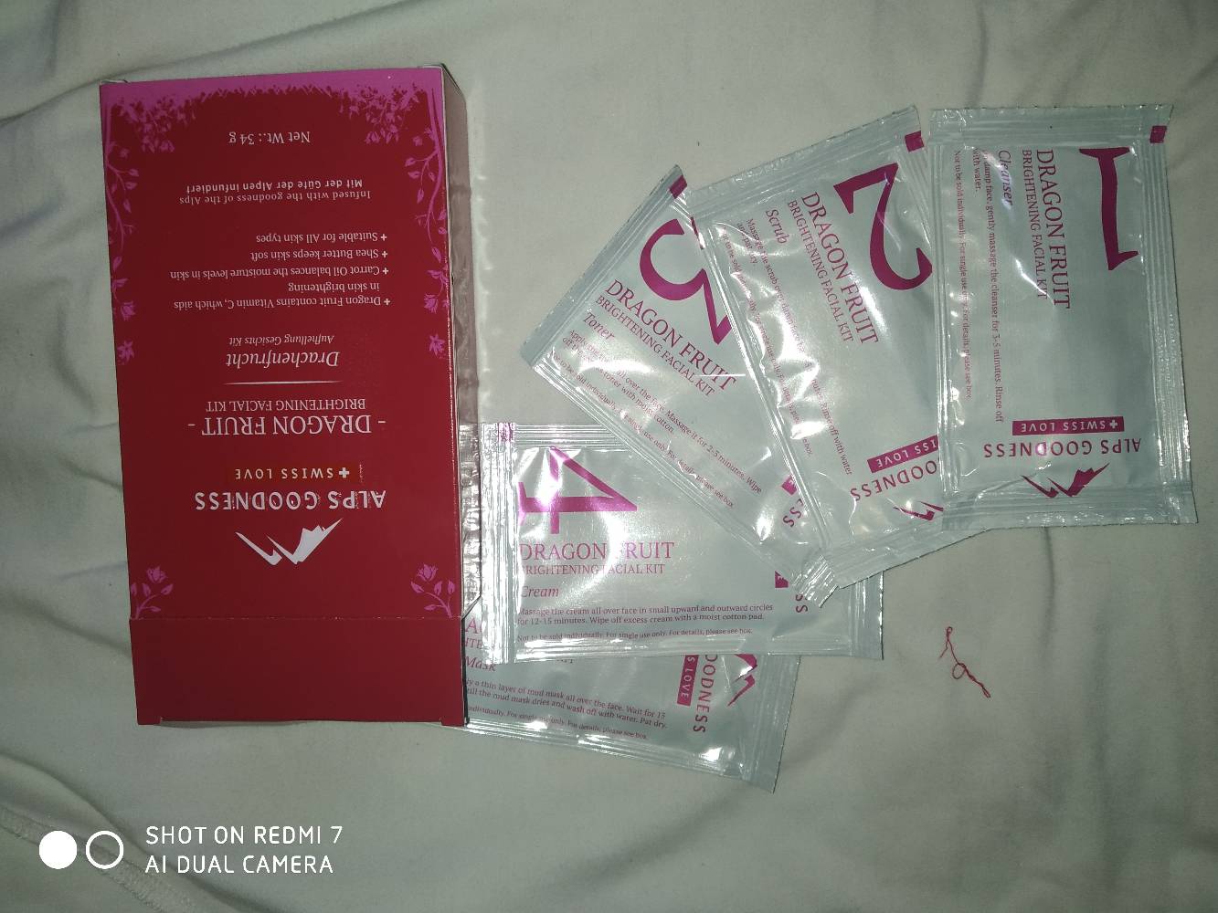 Buy Alps Goodness Dragon Fruit Brightening Facial Kit - Pack of 3 (34 g ...