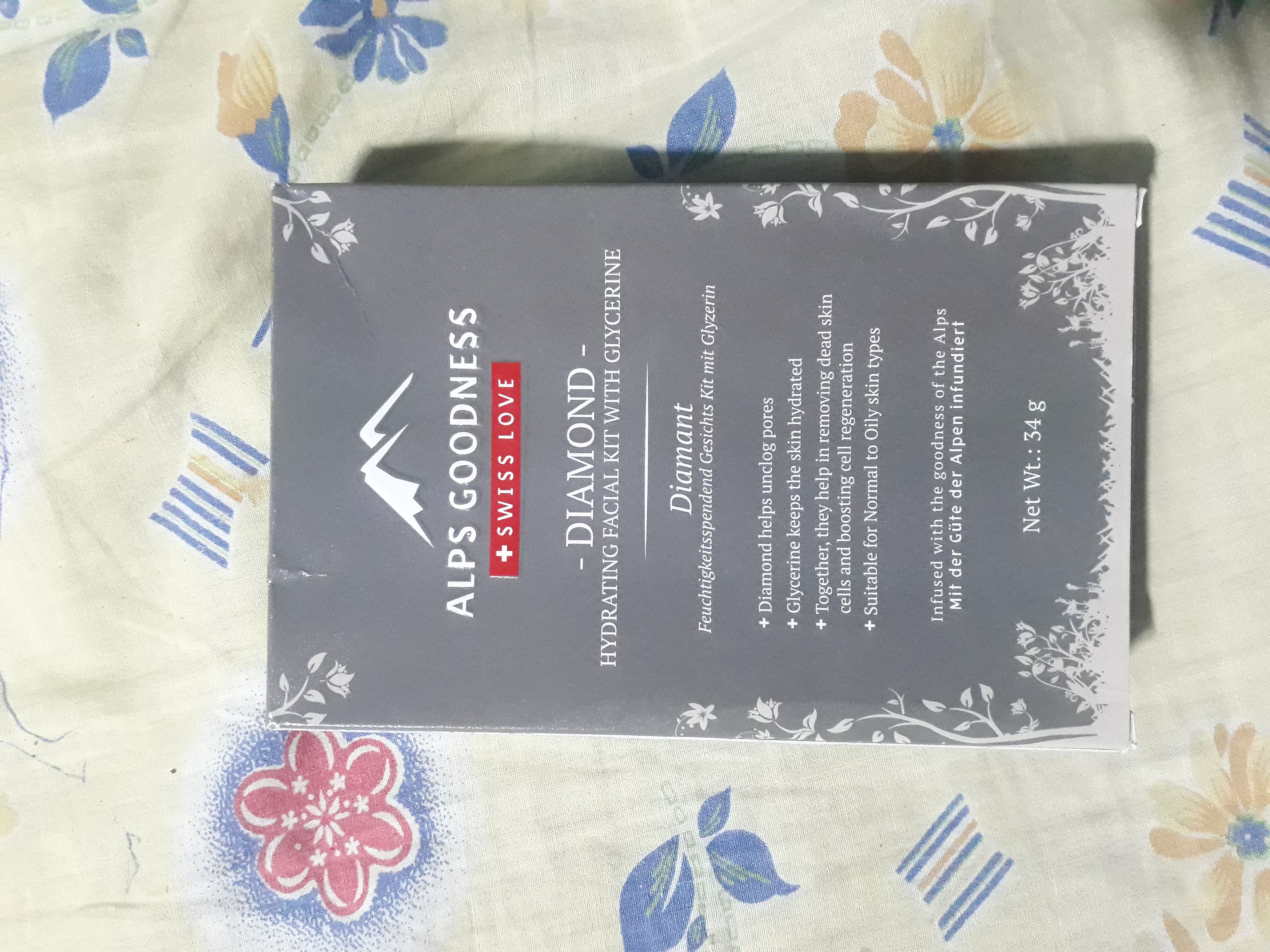 Buy Alps Goodness Diamond Hydrating Facial Kit with Glycerine (34 gm) Online | Purplle