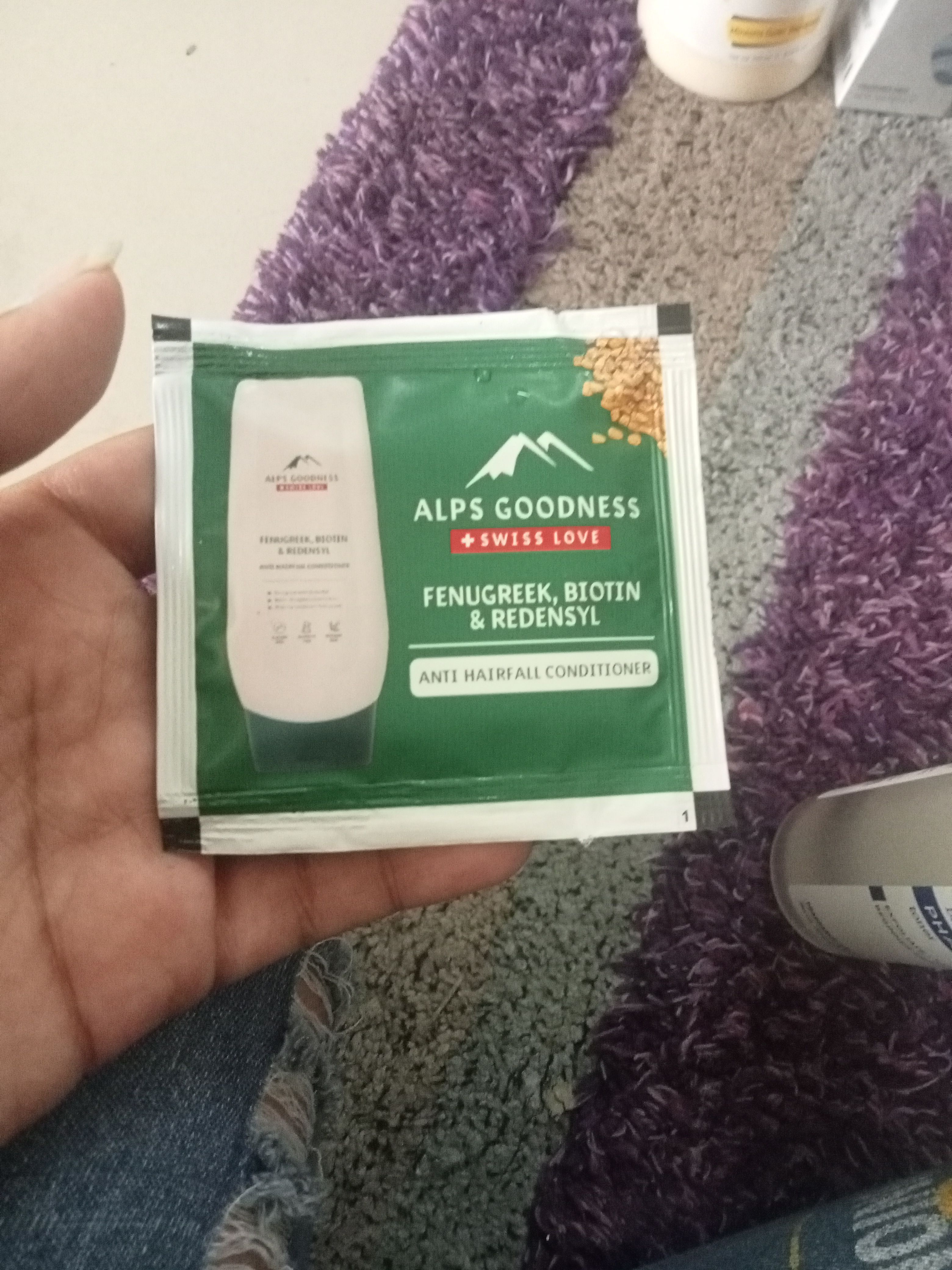 Alps Goodness Artwork for Fenugreek, Biotin & Redensyl Conditioner Sampler