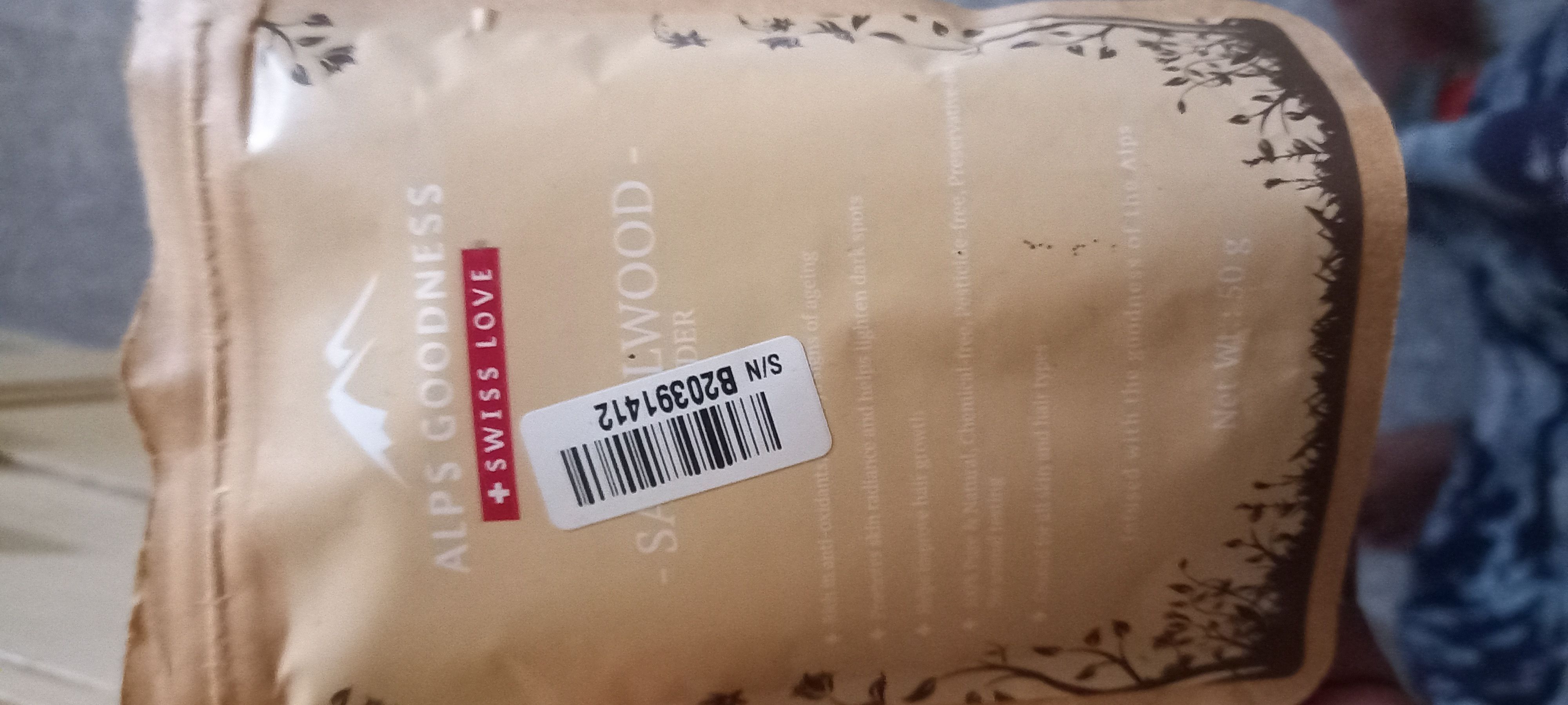 Alps Goodness Powder - Sandalwood (50 g) | 100% Natural Powder | No ...