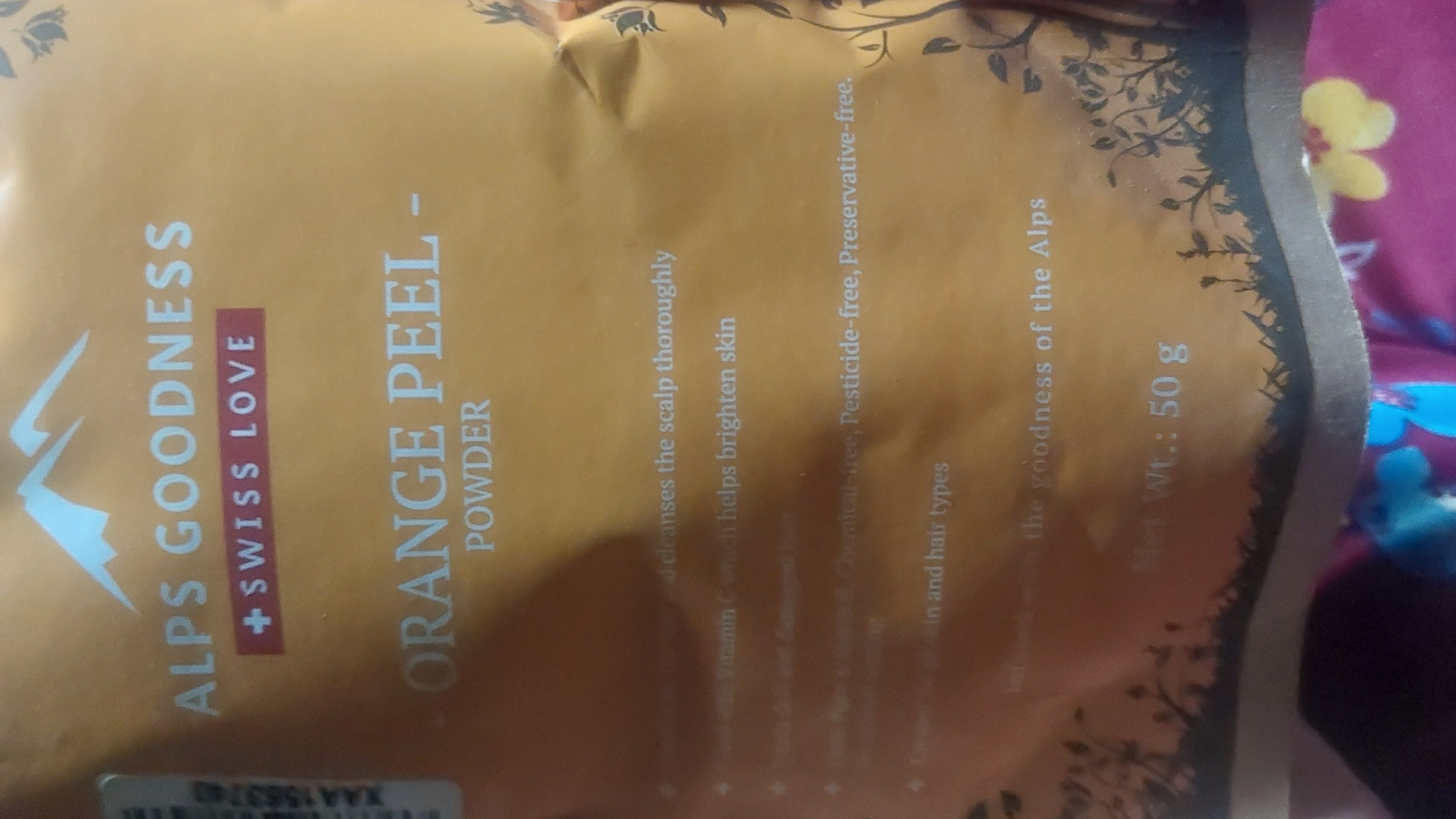 Buy Alps Goodness Powder - Orange Peel (50 gm) Online | Purplle