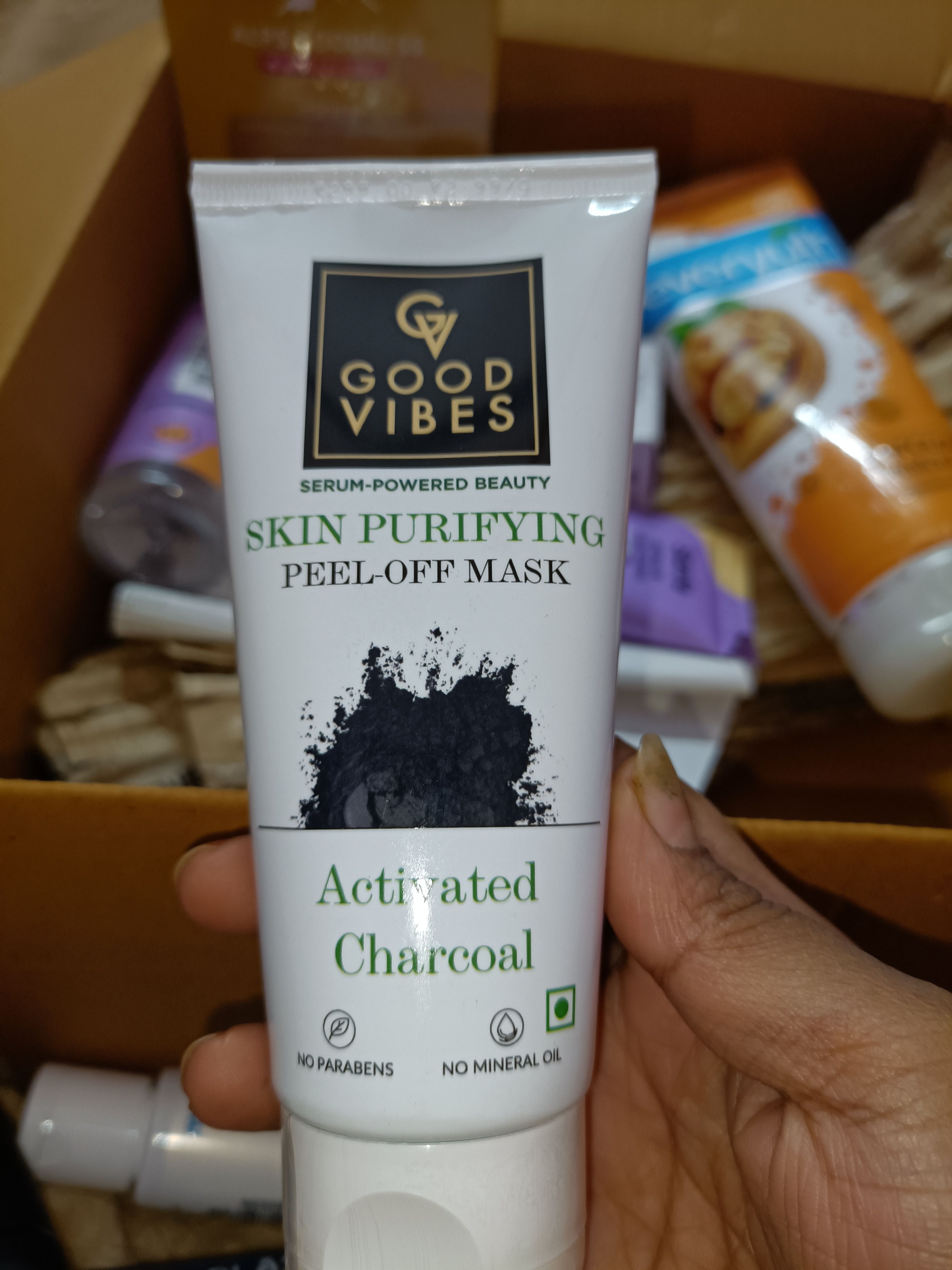 Buy Good Vibes Peel Off Mask - Activated Charcoal (100 gm) Online | Purplle