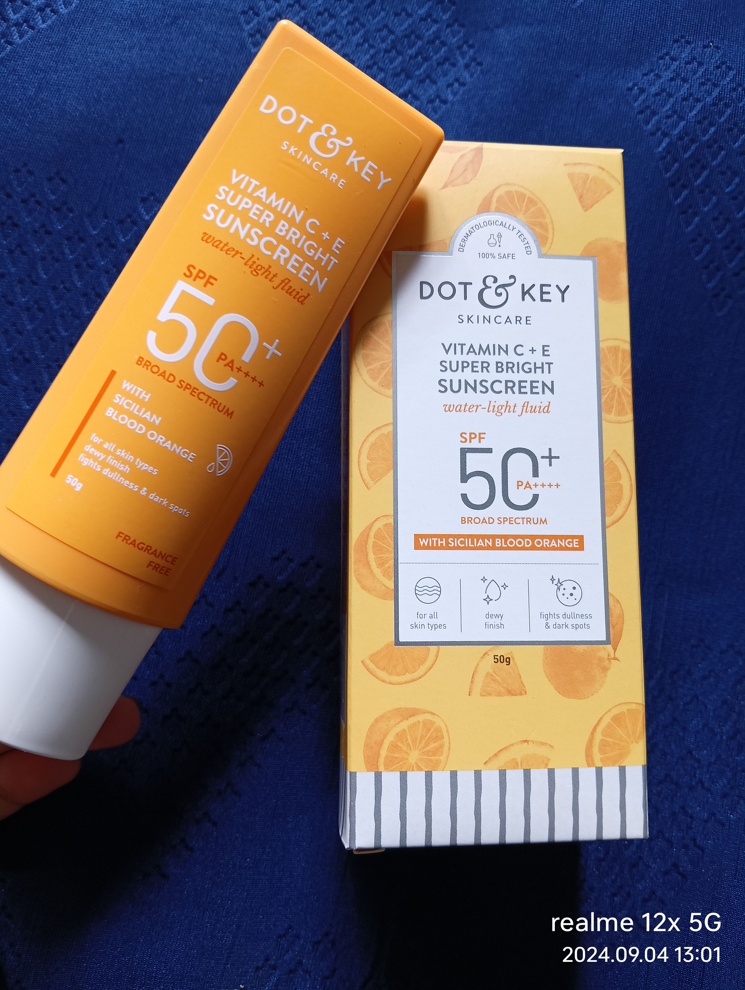 Dot & Key Vitamin C+E Super Bright Sunscreen, SPF 50 PA+++ (50 g)