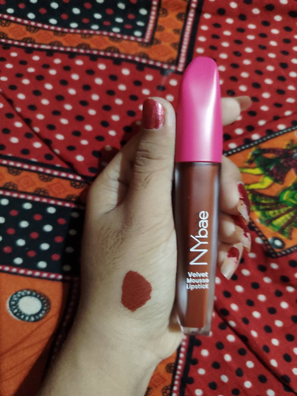 NY Bae Velvet Mousse Lipstick - Spicy Rust 06